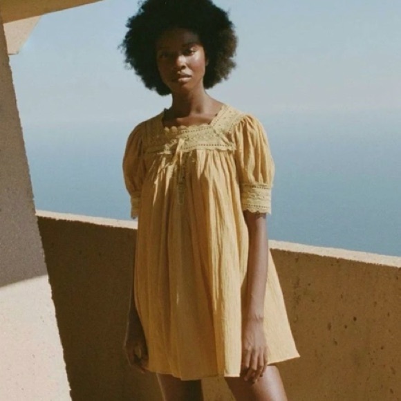 Doen | Dresses | Doen Navan Mini Dress Wheat L | Poshmark